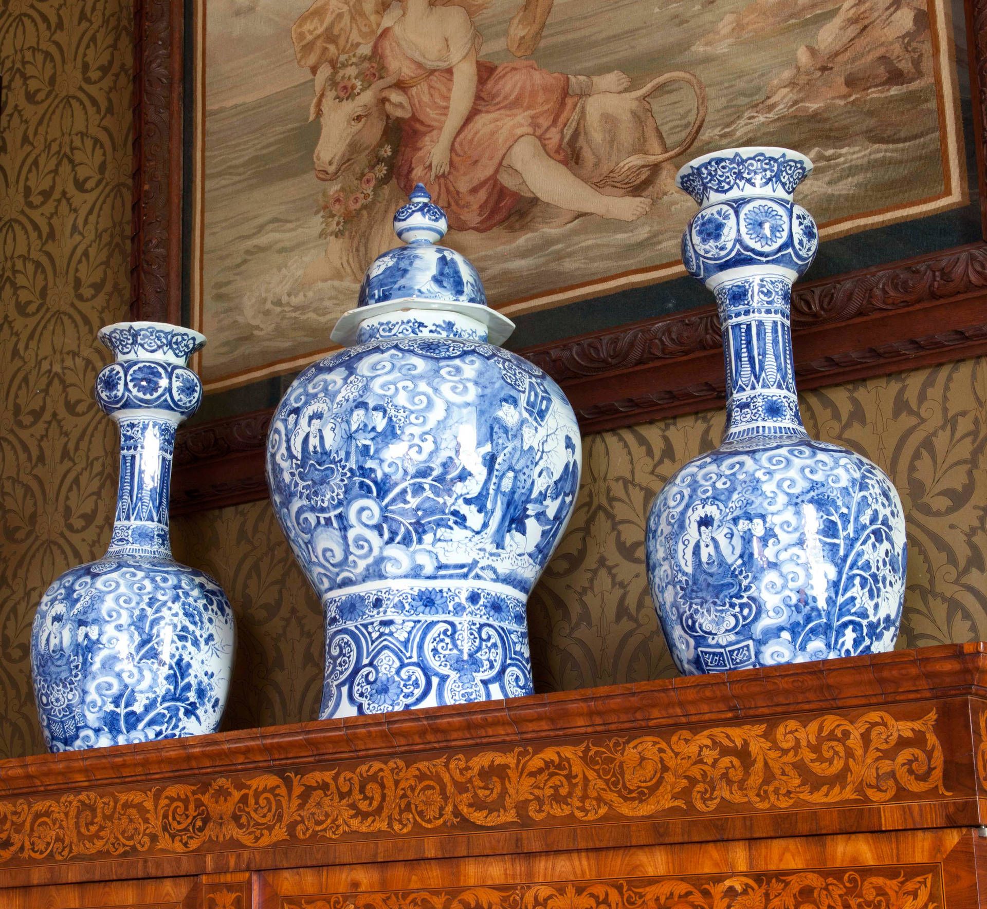 Garnitures: Vase Sets from National Trust Houses - Display · V&A