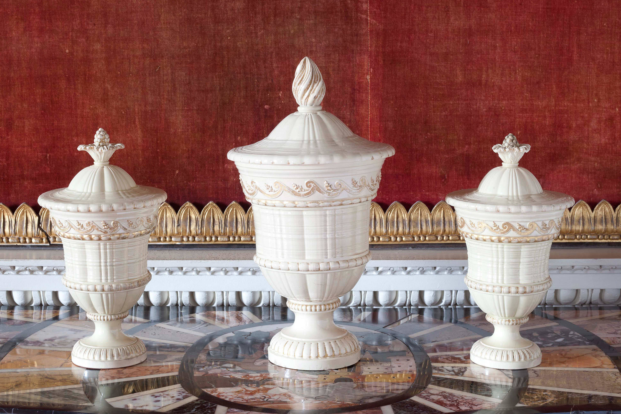 Garnitures: Vase Sets from National Trust Houses - Display · V&A