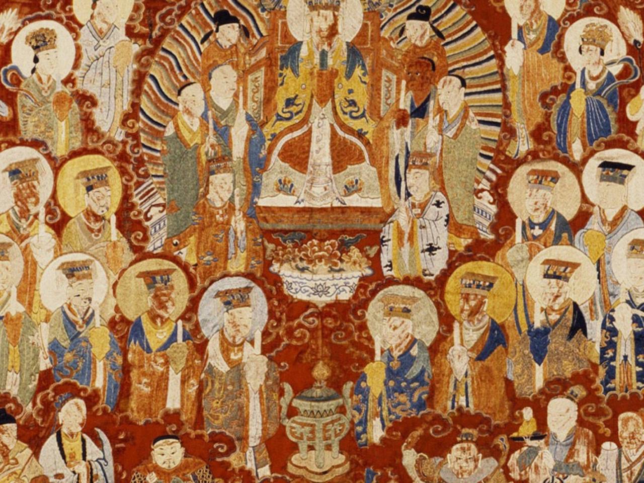 Chinese gongbi silk painting · V&A